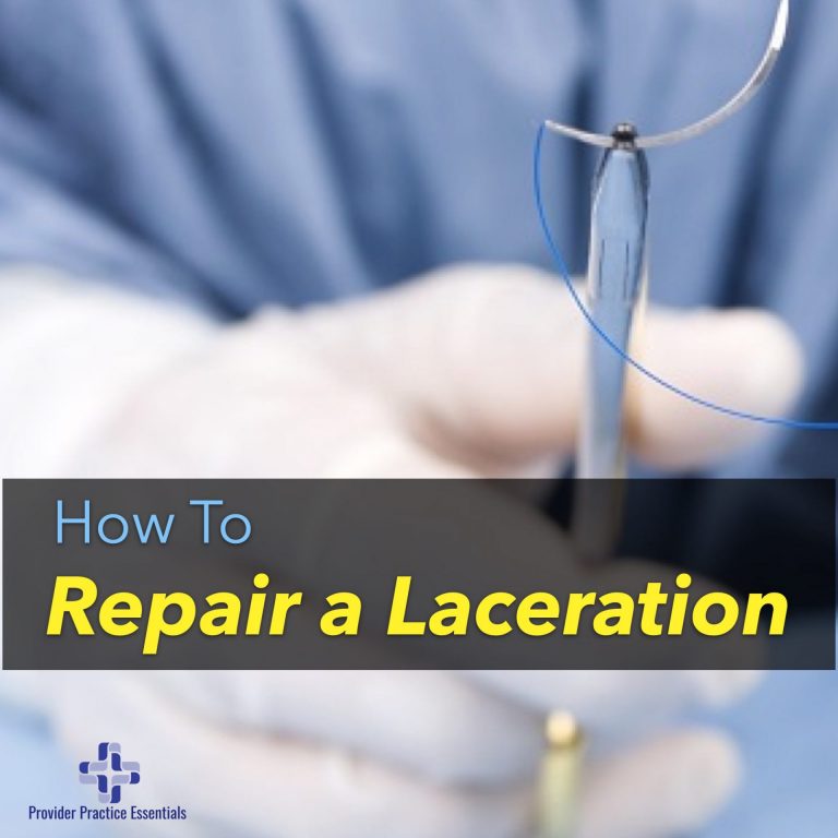 How to Identify and Repair a Laceration Like a Professional