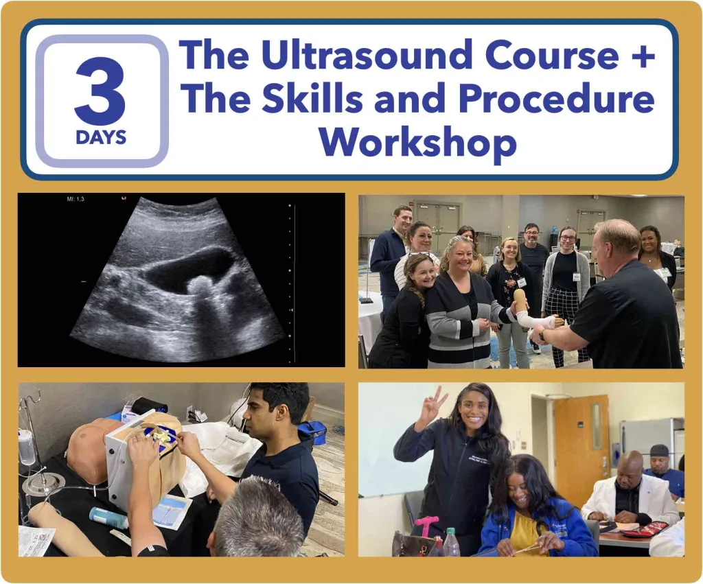 3 Day Ultrasound and Skills and Procedure Medical CME
